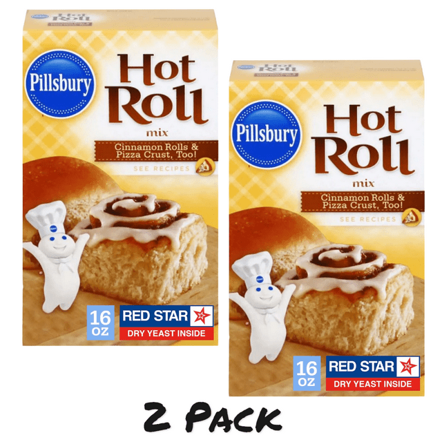 (2 Pack ) Pillsbury Hot Roll Mix, 16 Oz Box - Walmart.com