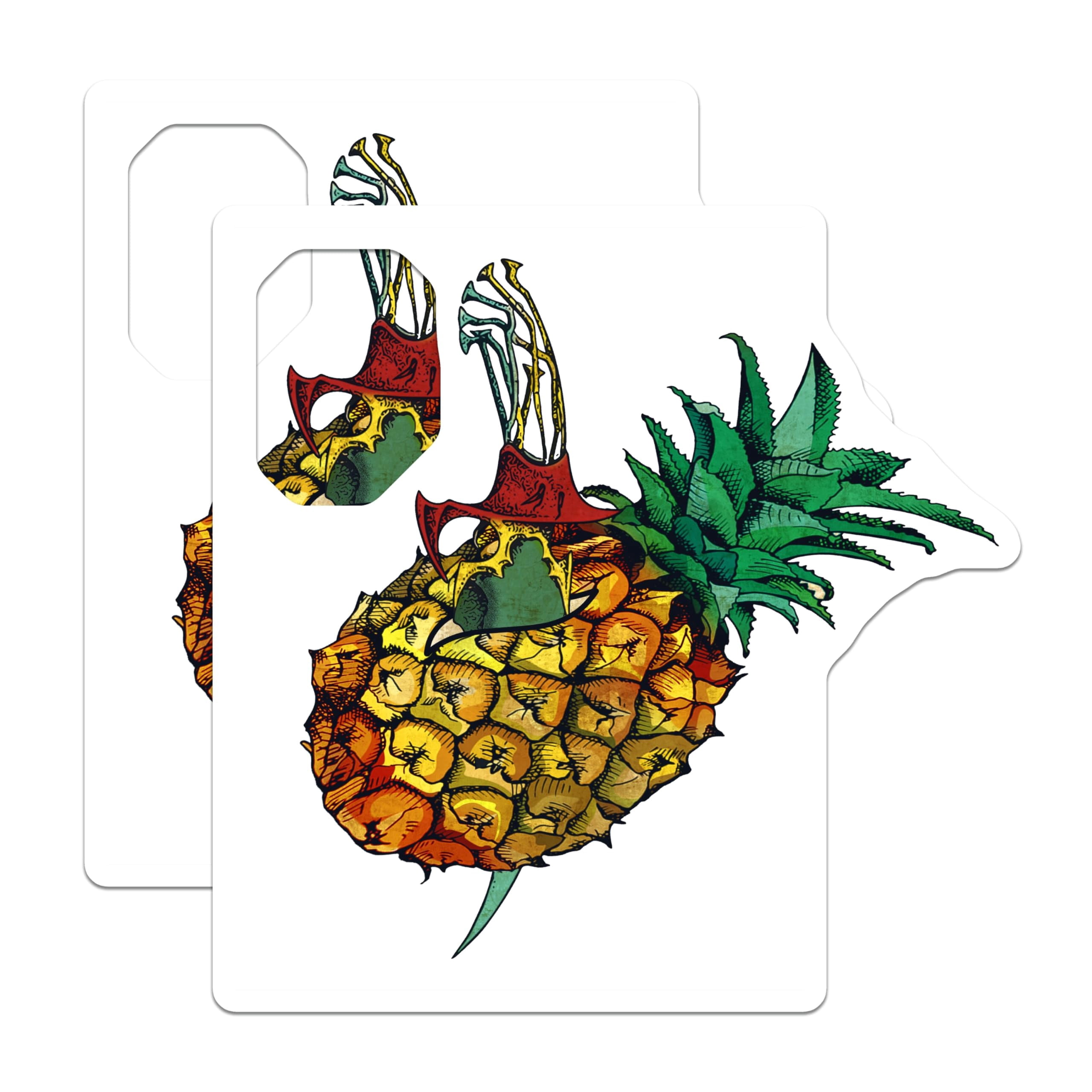 (2 Pack) Pineapple Sword Magnets - Whimsical Decor - Tropical Fruit Art ...