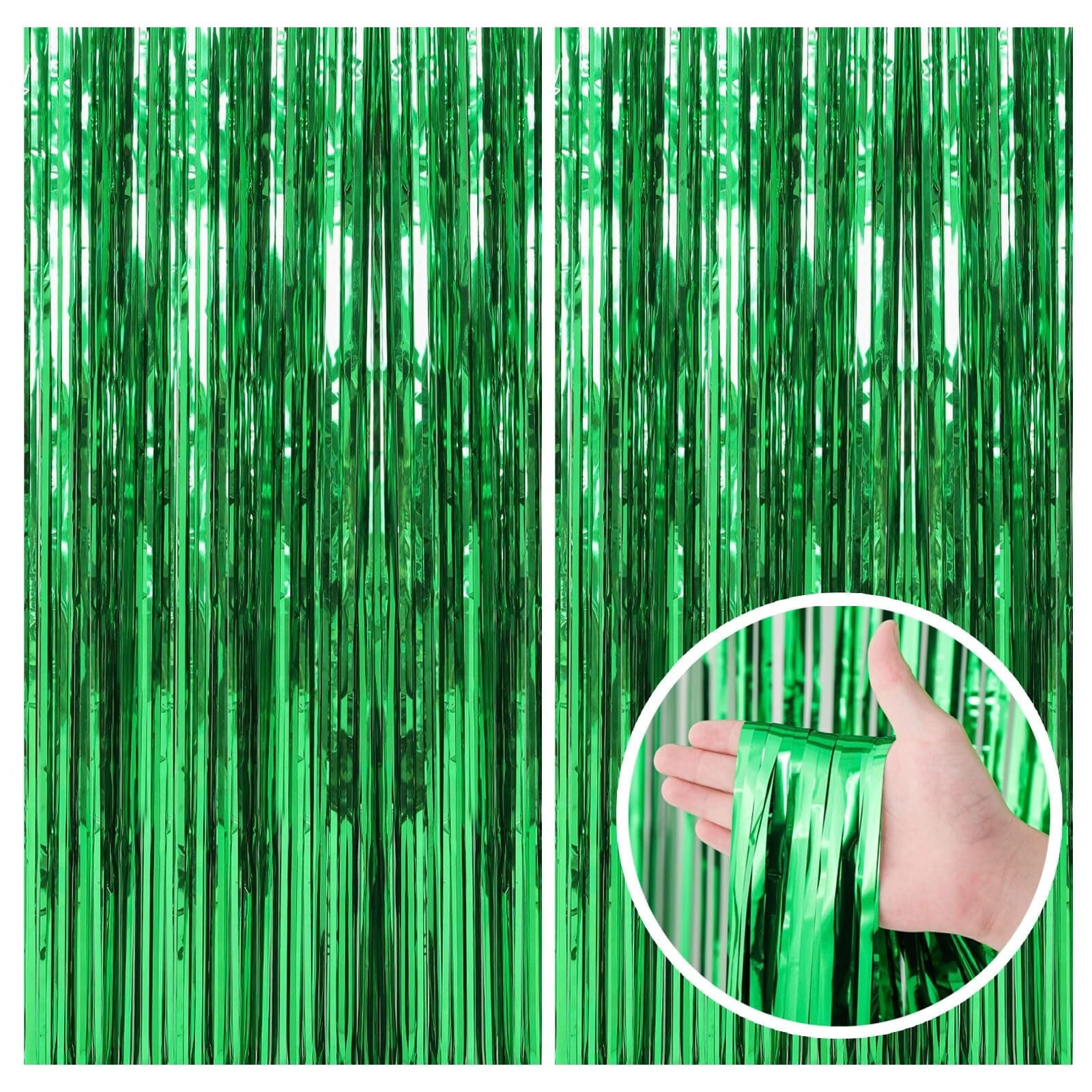 A 2 Pack Pink Backdrop Party Decorations Tinsel Curtain Party Backdrop ...