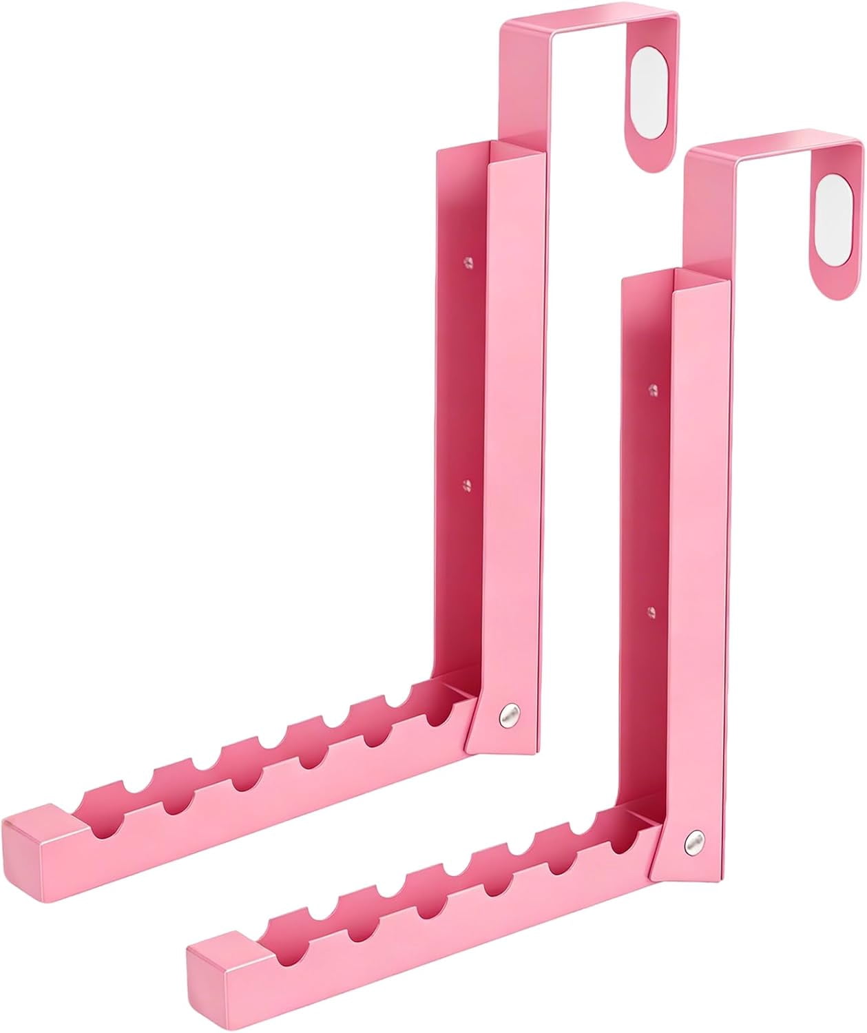 2 Pack Pink Over The Door Hooks, Over The Door Hanger, Folding Over The ...