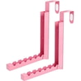 2 Pack Pink Over The Door Hooks, Over The Door Hanger, Folding Over The ...