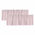 2 Pack Pink White Striped Valance for Window Solid Light Pink White ...
