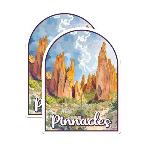 (2 Pack) Pinnacles National Park Bumper Sticker - US National Park ...