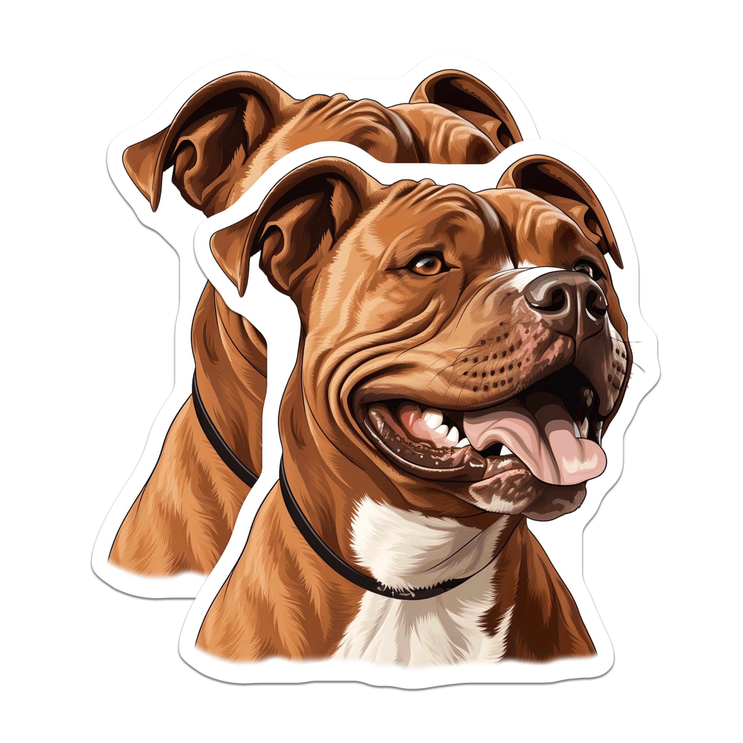 (2 Pack) Pitbull Stickers - American Pitbull Terrier - Dog Enthusiast ...