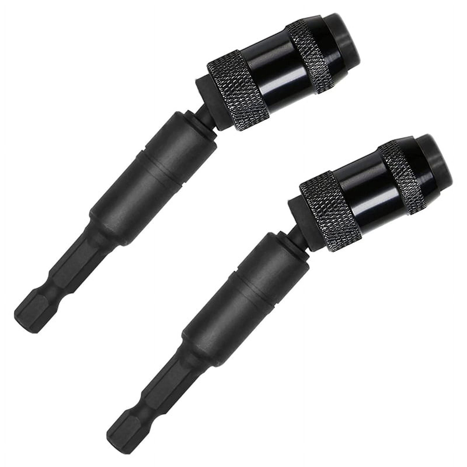 2 Pack Pivoting Bit Tip Holder, Magnetic 1/4inch Hex (Black) - Walmart.com