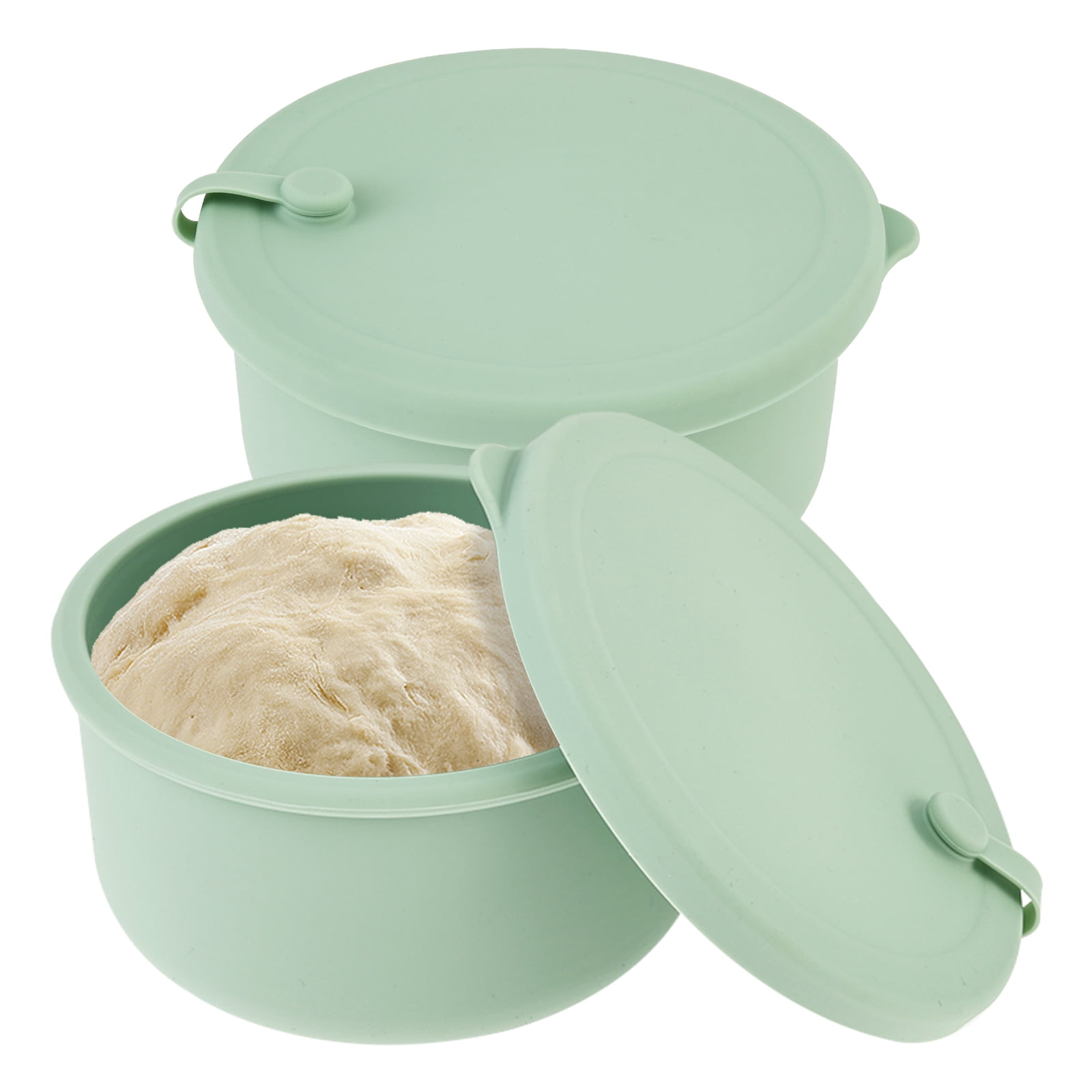 2 Pack Pizza Ball Box Versatile Pizza Dough Proofing Box Heat Resistant ...