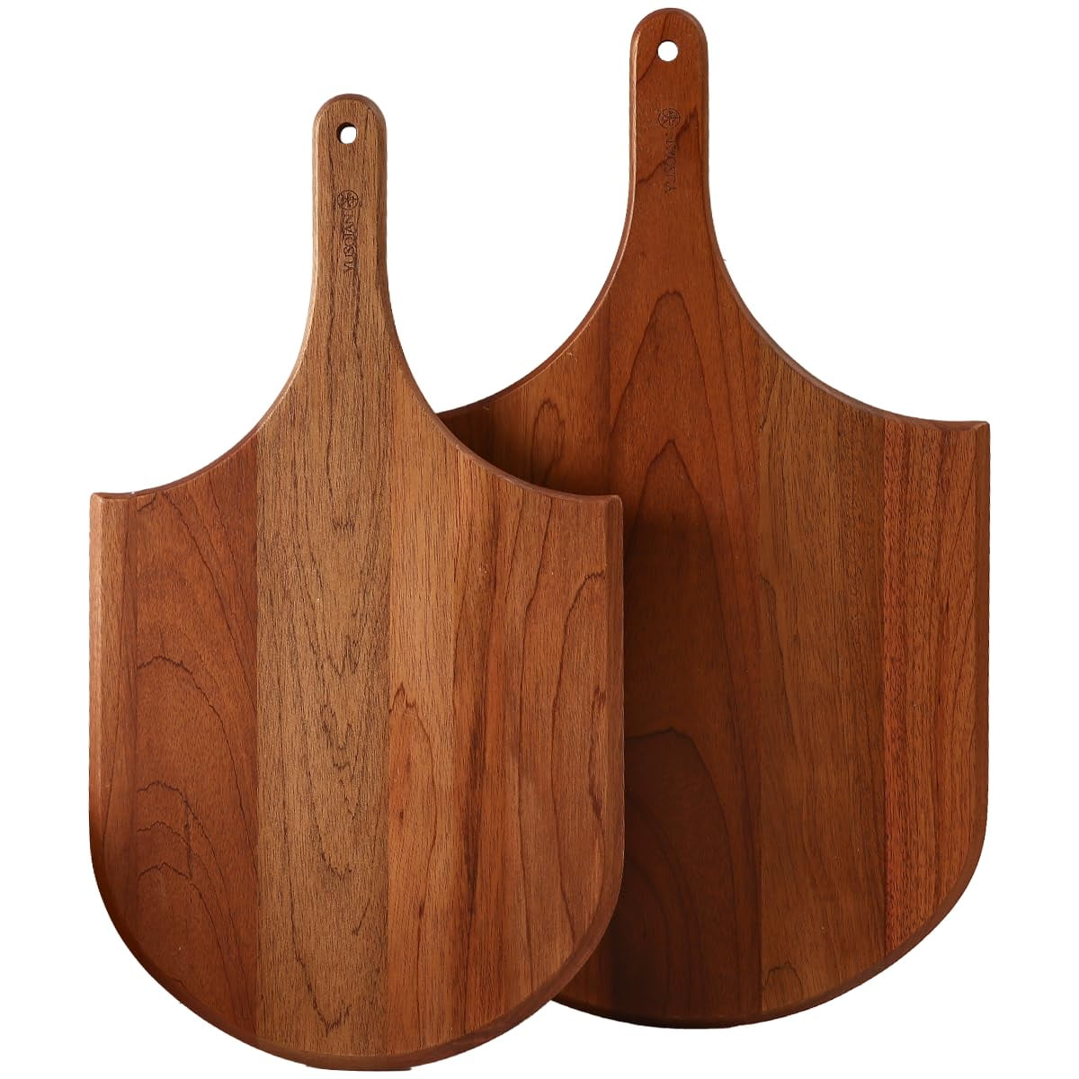 2 Pack Pizza Peel-14 inch and 12inch Wood Pizza Paddle Set for Pizza ...