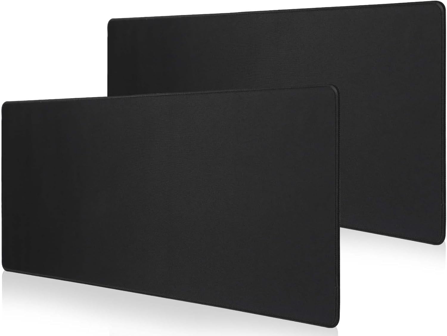 2 Pack Plain Black Mouse Pads, Large Size 31.50"x11.81"x0.12", Extend ...