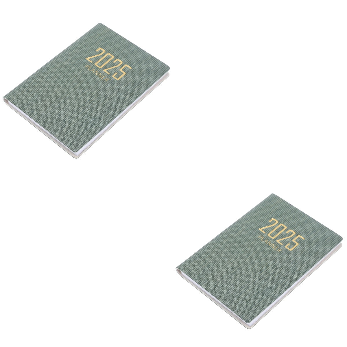 2 Pack Planner Notepad Books Calendar Task Spiral Notebook Work Green ...