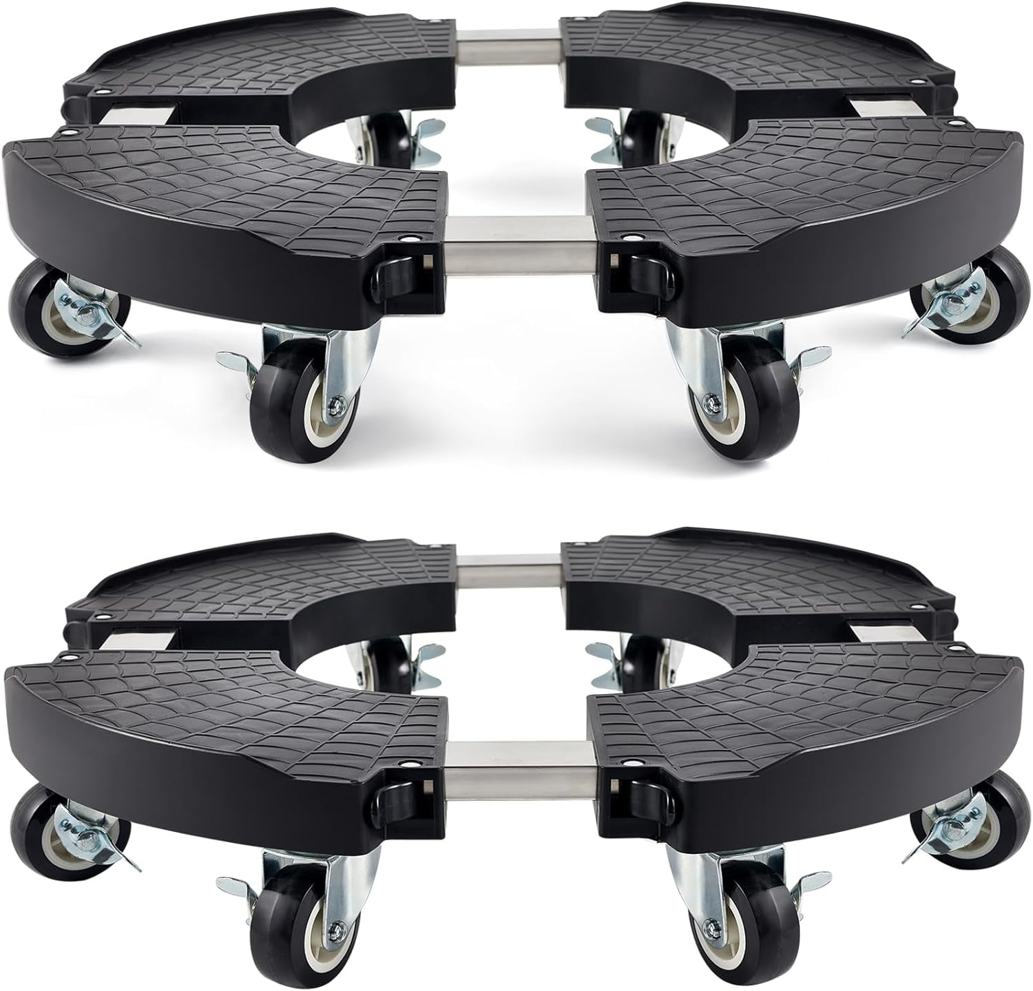 2 Pack Plant Caddy with Wheels Heavy Duty with 8 Lockable Casters ...