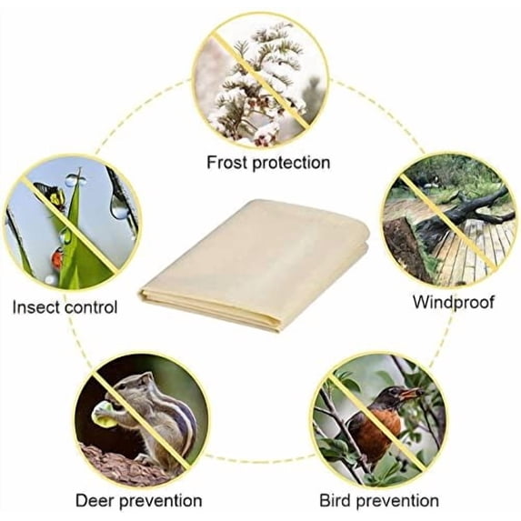 2-Pack Plant Cover Tree Blanket Jacket Freeze Frost Protection Cloth ...
