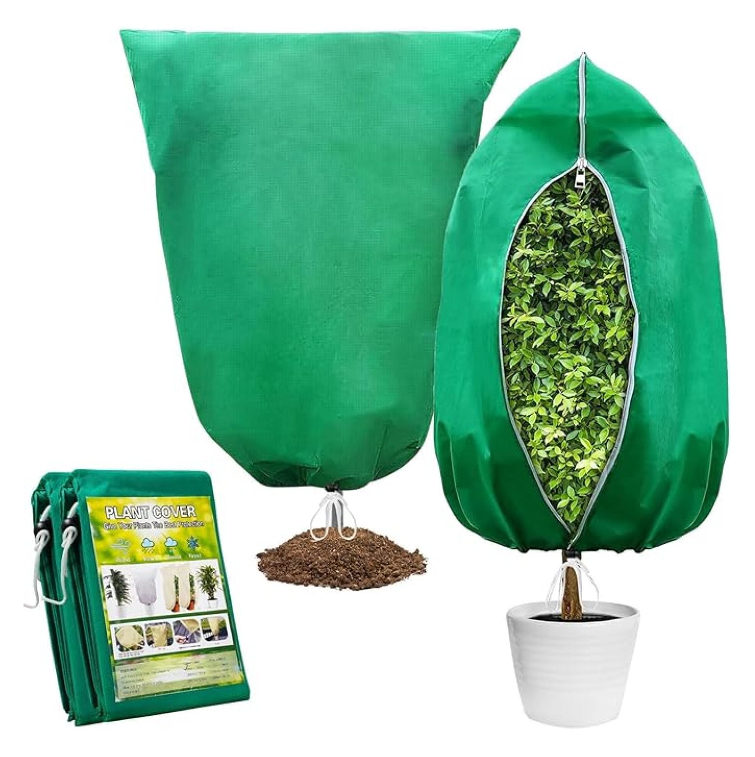2 Pack Plant Covers Freeze Protection,31.5x47.2In Plant Protection ...
