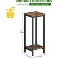 2-Pack Plant Stand Indoor, 2 Tier Wood Corner Plant Stand, Modern ...