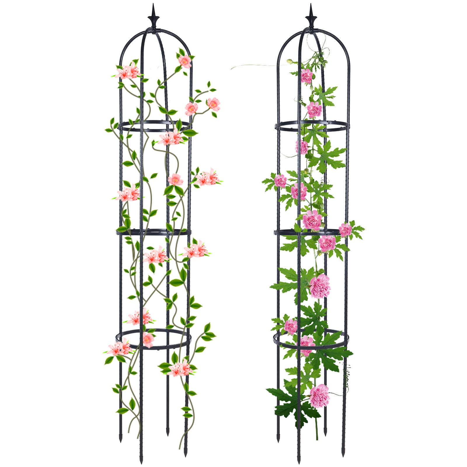2 Pack Garden Plant Support, Indoor/Outdoor Climber Trellis, Rose ...