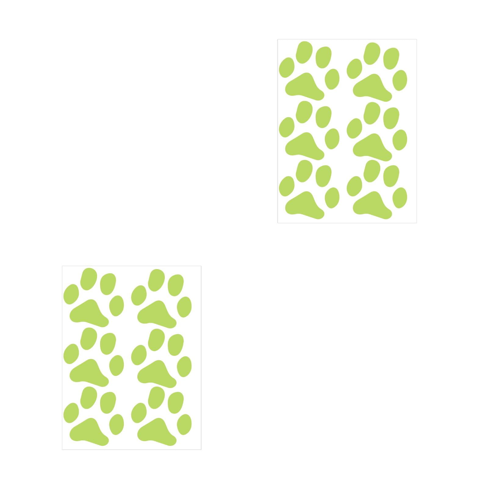 2 Pack Planter Paw Print Wall Sticker Claw Stickers Removable Decals ...