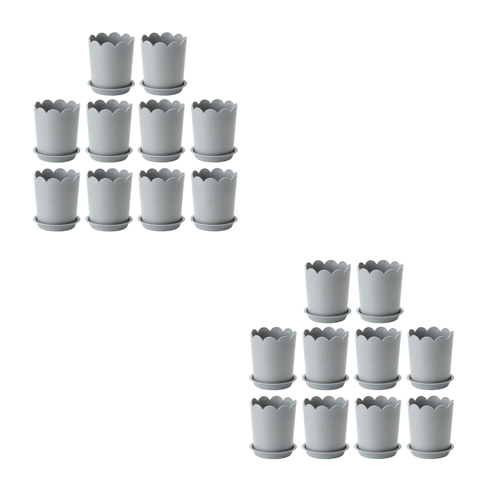 2 Pack Planting Container Rose Flower Pot Garden Decorations Stackable ...