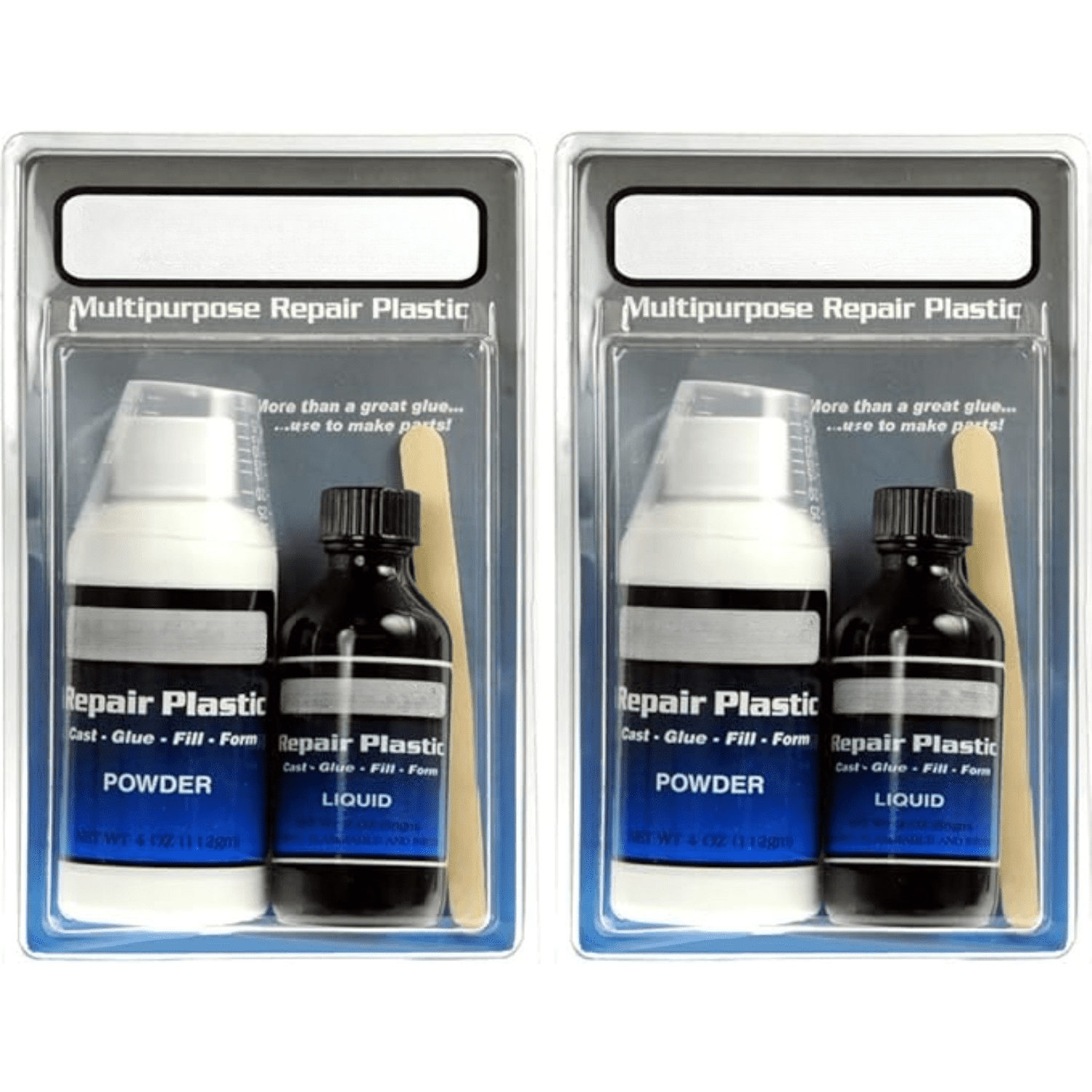 2-Pack Plast-Aid Plastic Repair Kit, 6 oz./Kit, for Acrylic/PVC/ABS ...