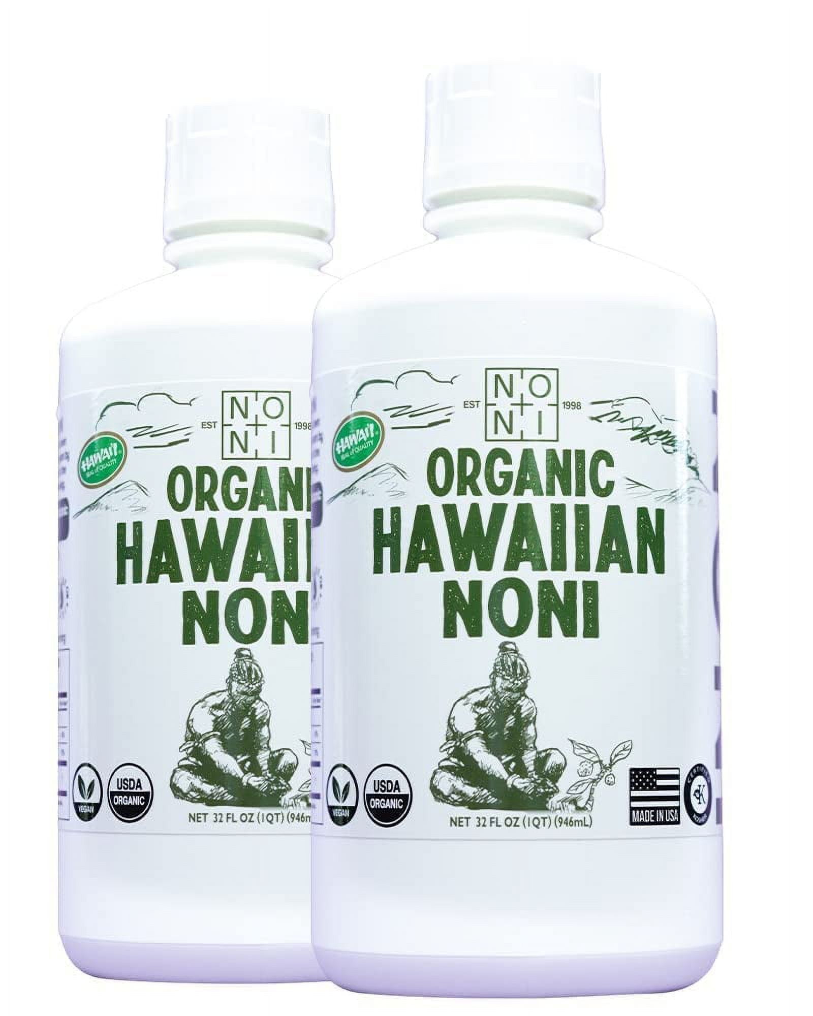 - 2-Pack Plastic Bottle 32oz - 100% Pure Hawaiian Organic Noni Juice ...