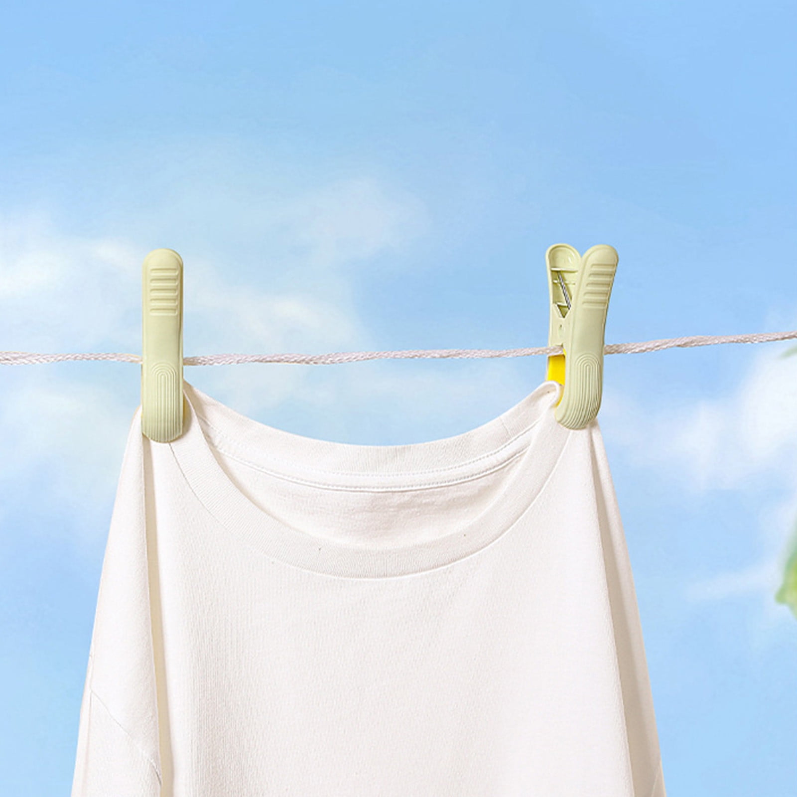 2 Pack Plastic Clothes Pins Colored, Heavy Duty Laundry Clips to Keep ...