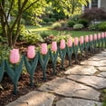2 Pack Plastic Garden Edging Border Modular Weatherproof Flexible Fence ...