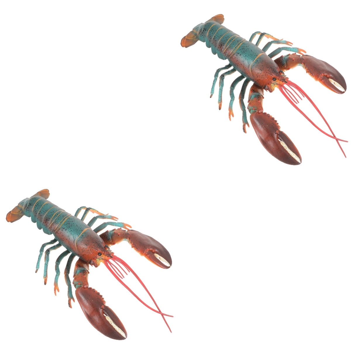2 Pack Plastic Lobster Fake Realistic Simulation Model Lifelike Child ...
