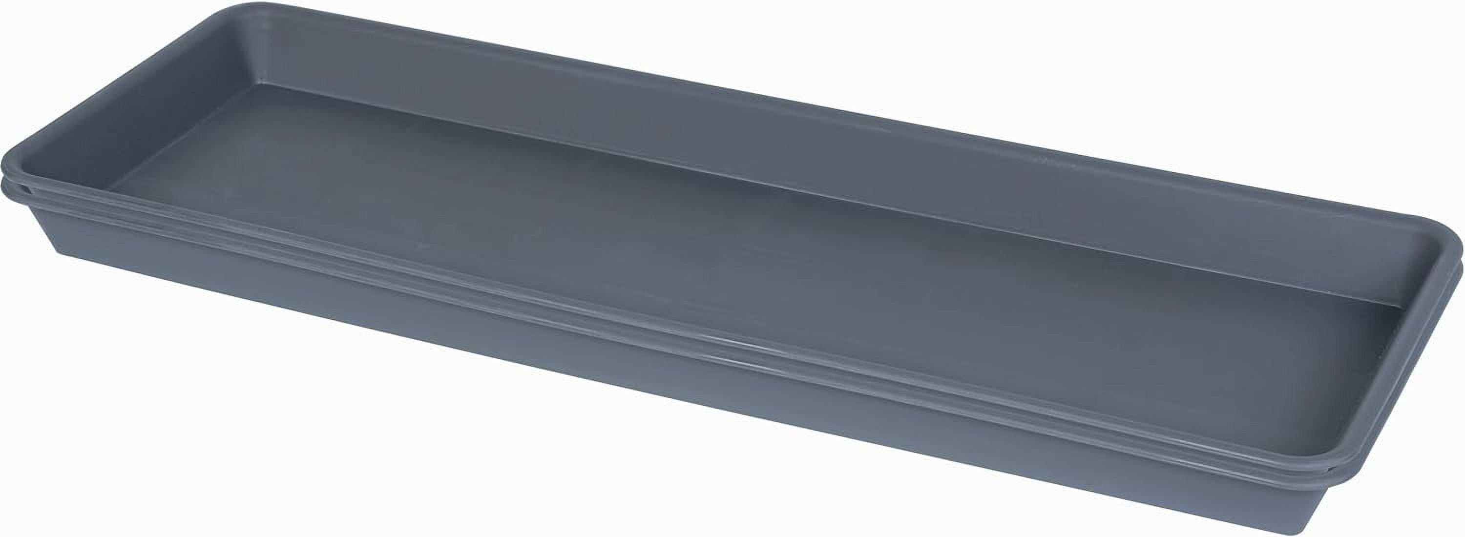 2 Pack of Plastic Plant Tray Saucer Rectangular 30 inch, Plant Trays ...
