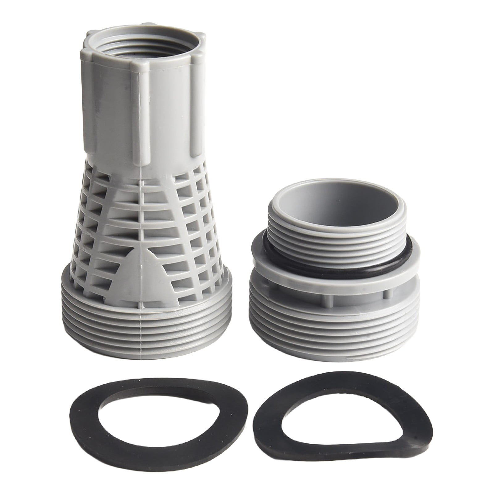 2 Pack Plastic Pool Hose Connector, Long Short Filter Adapter Interface ...