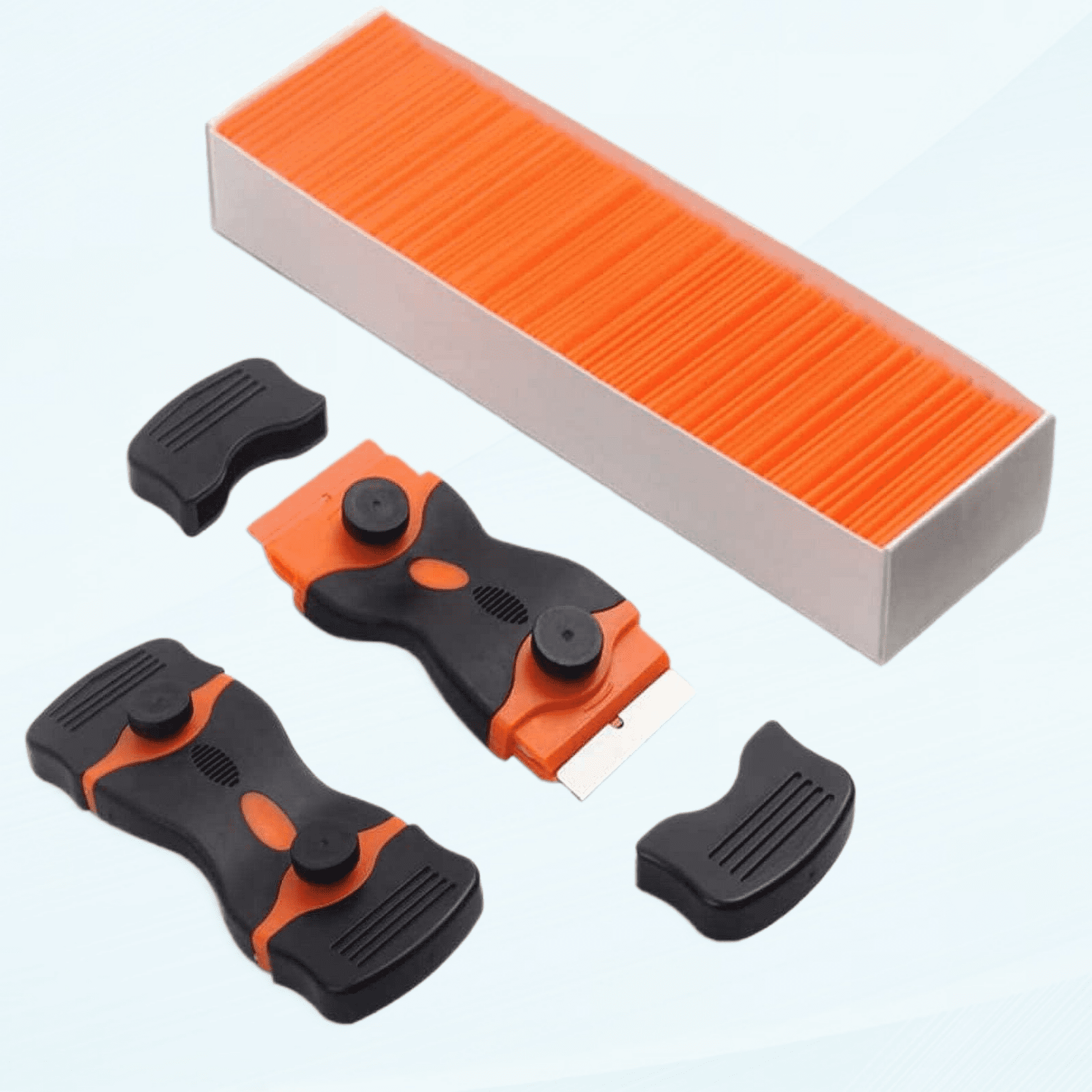 2 Pack Plastic Razor Blades Scraper, Double Edge Scraper Tool and ...