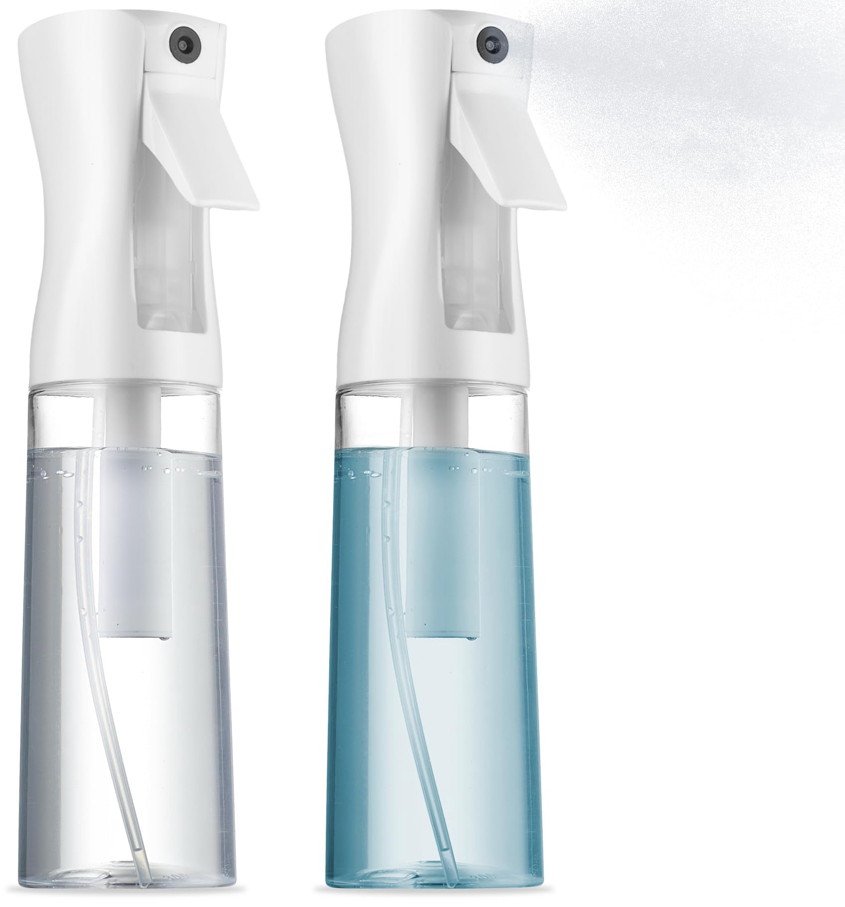 2 Pack Plastic Spray Bottles Stream Water Bottle for Cleaning Solutions ...
