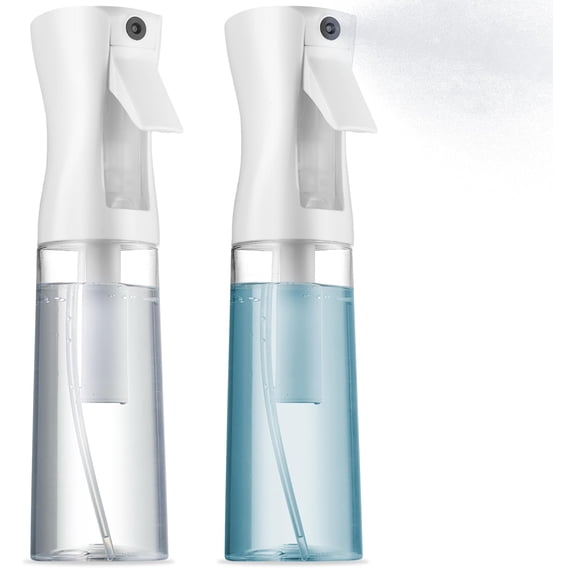 2 Pack Plastic Spray Bottles Stream Water Bottle for Cleaning Solutions ...