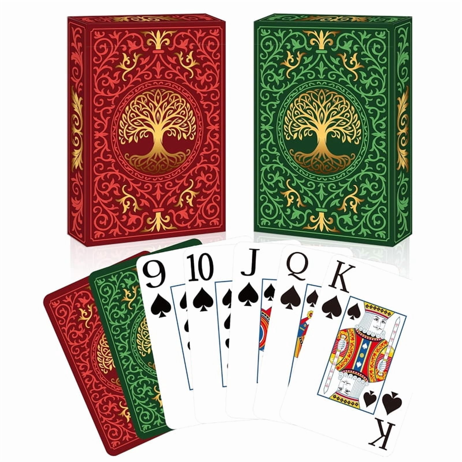 2 Pack Playing Cards | Large Print Playing Cards | Easy to Shuffle ...