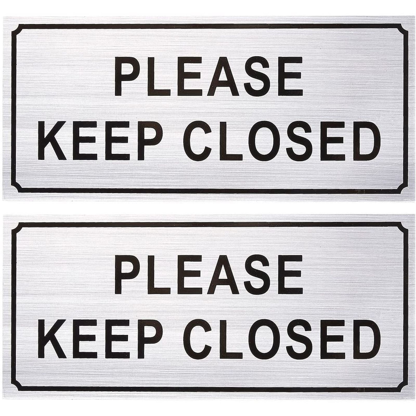2-Pack Please Close Signs - Please Keep Closed Gate Signs, Close Signs ...