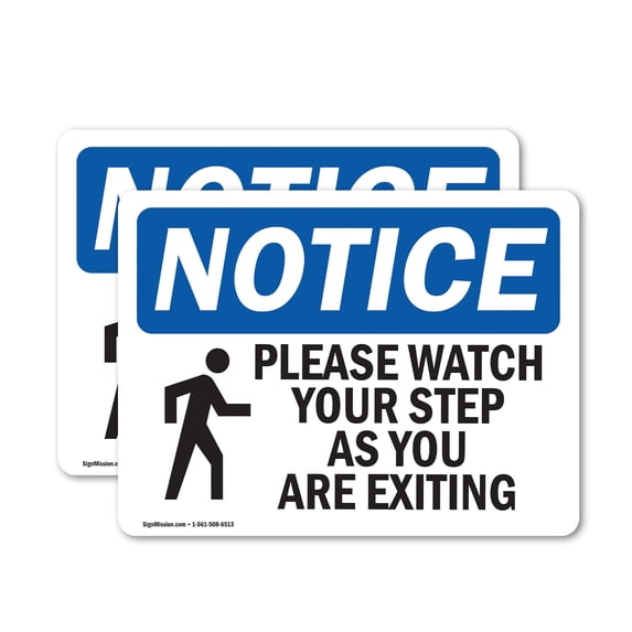 (2 Pack) Please Watch Your Step As You Sign - Walmart.com