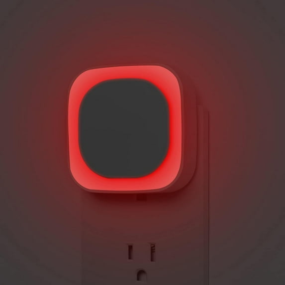 2 Pack Plug in Red Sleep Night Light, Auto Dusk to Dawn, Soft Glow ...