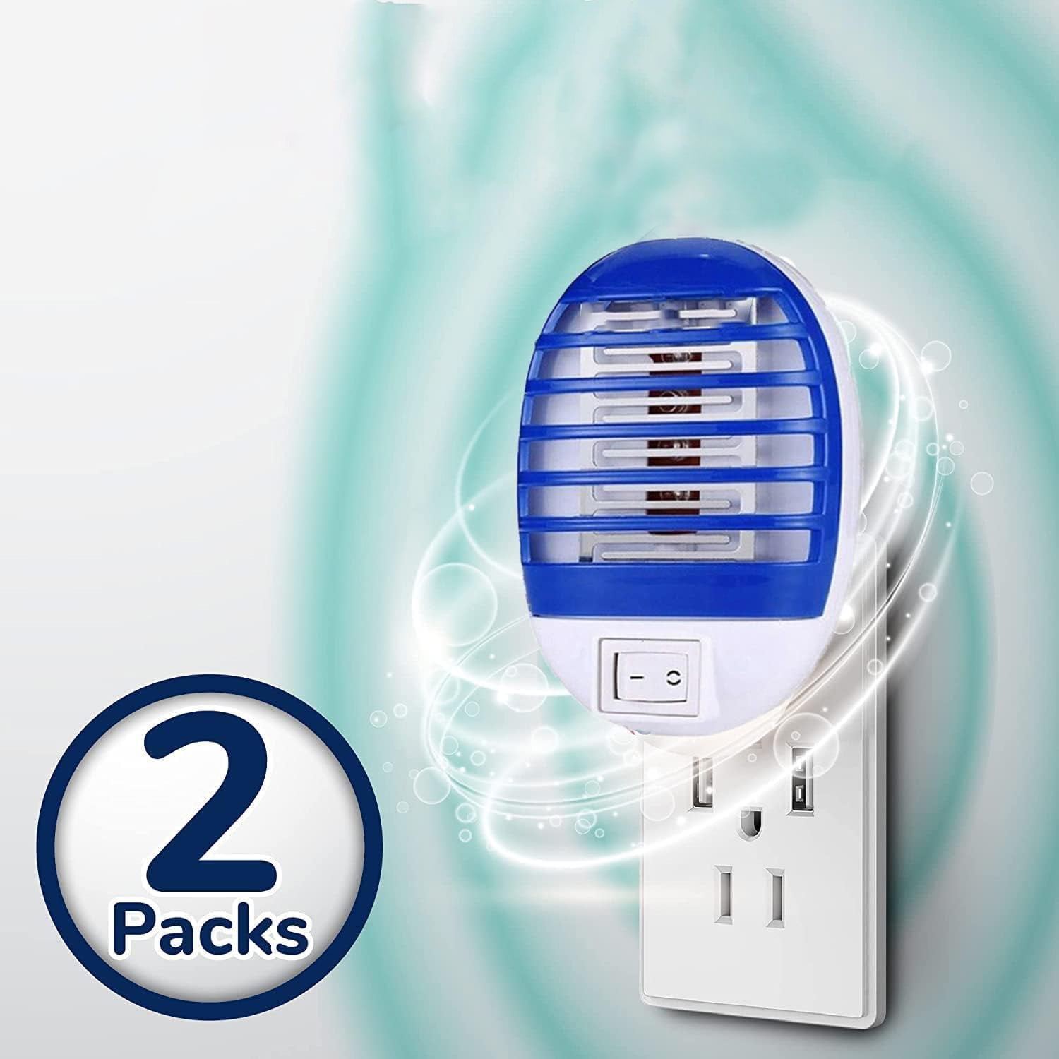 2 Pack Plug in Bug Zapper Indoor for Flying Insect Mosquito, Electronic ...