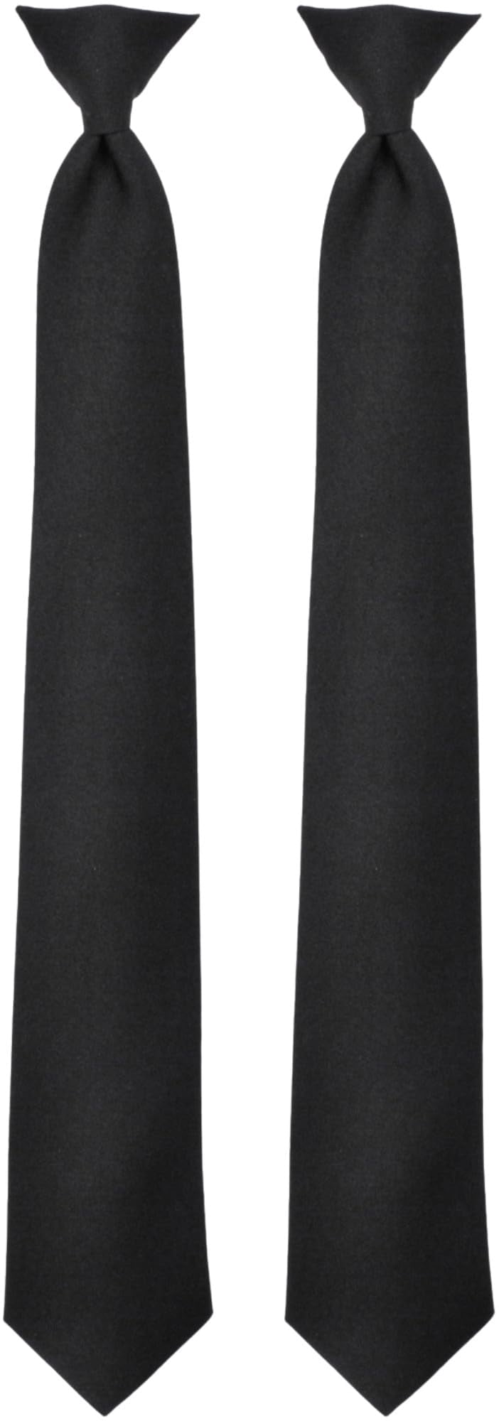 2 Pack Police Clip-On Uniform Tie Breakaway Law Enforcement Security ...