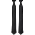 2 Pack Police Clip-On Uniform Tie Breakaway Law Enforcement Security ...