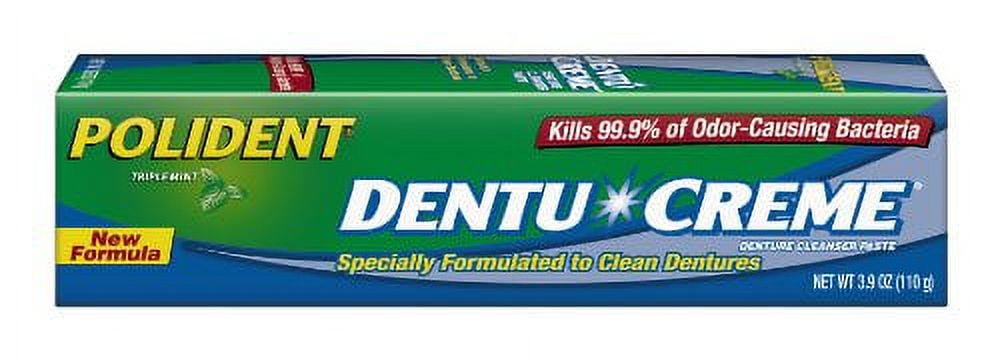 Polident Dentu-Creme Dental Toothpaste Cleaning Cream Cleaner, 2 Pack ...