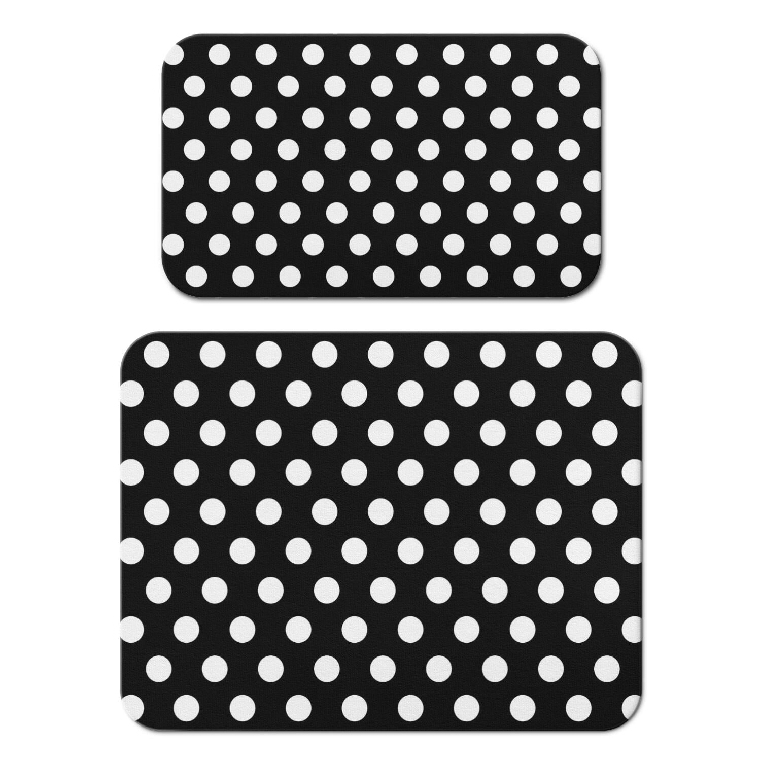 2 Pack Polka Dot Coffee Maker Mat - 4-Layer Absorbent & Non-Slip Mat ...