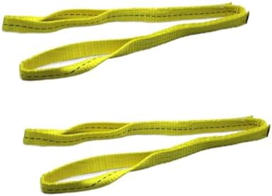 2 Pack Polyester Lifting Slings, 1" x 3' Twisted Eye Web Slings ...