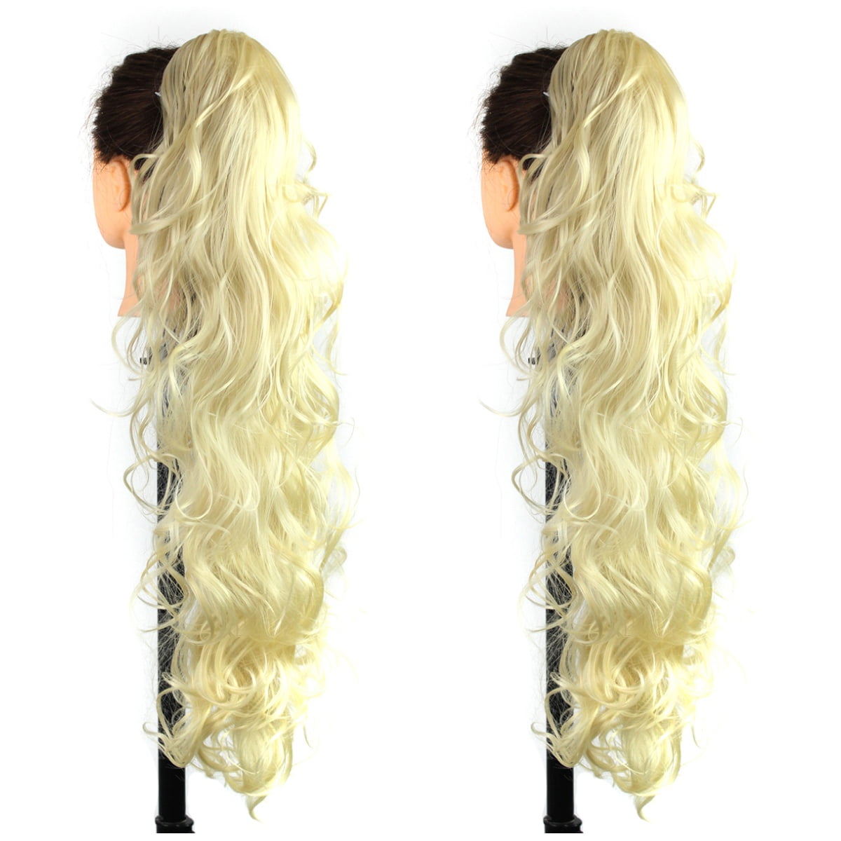 2 Pack Ponytail Wig Claw Curly Scrunchies Braiding Hair Miss - Walmart.com