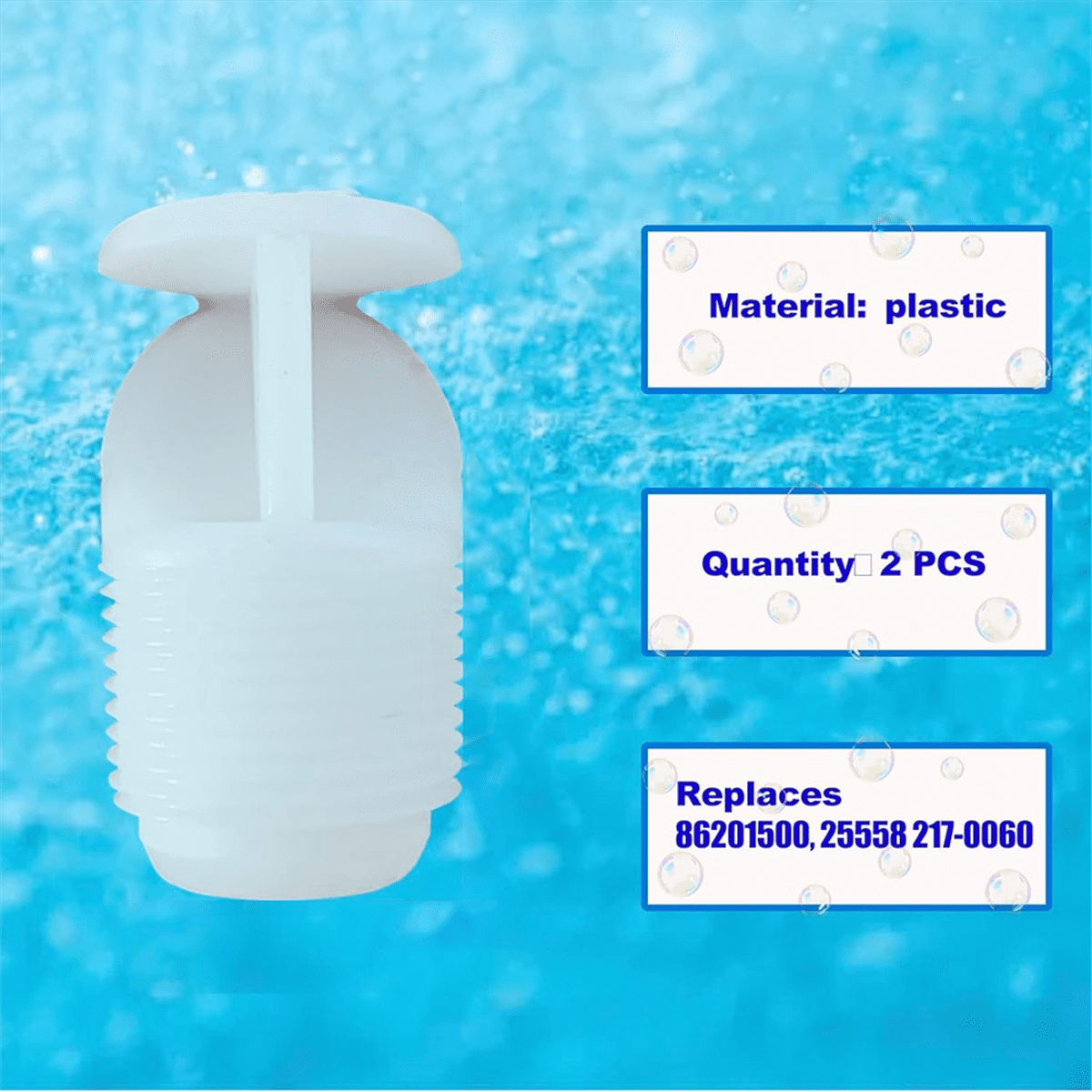 2 Pack Pool Aerator Nozzles 86201500 3/4in,Replacement Swimming ...