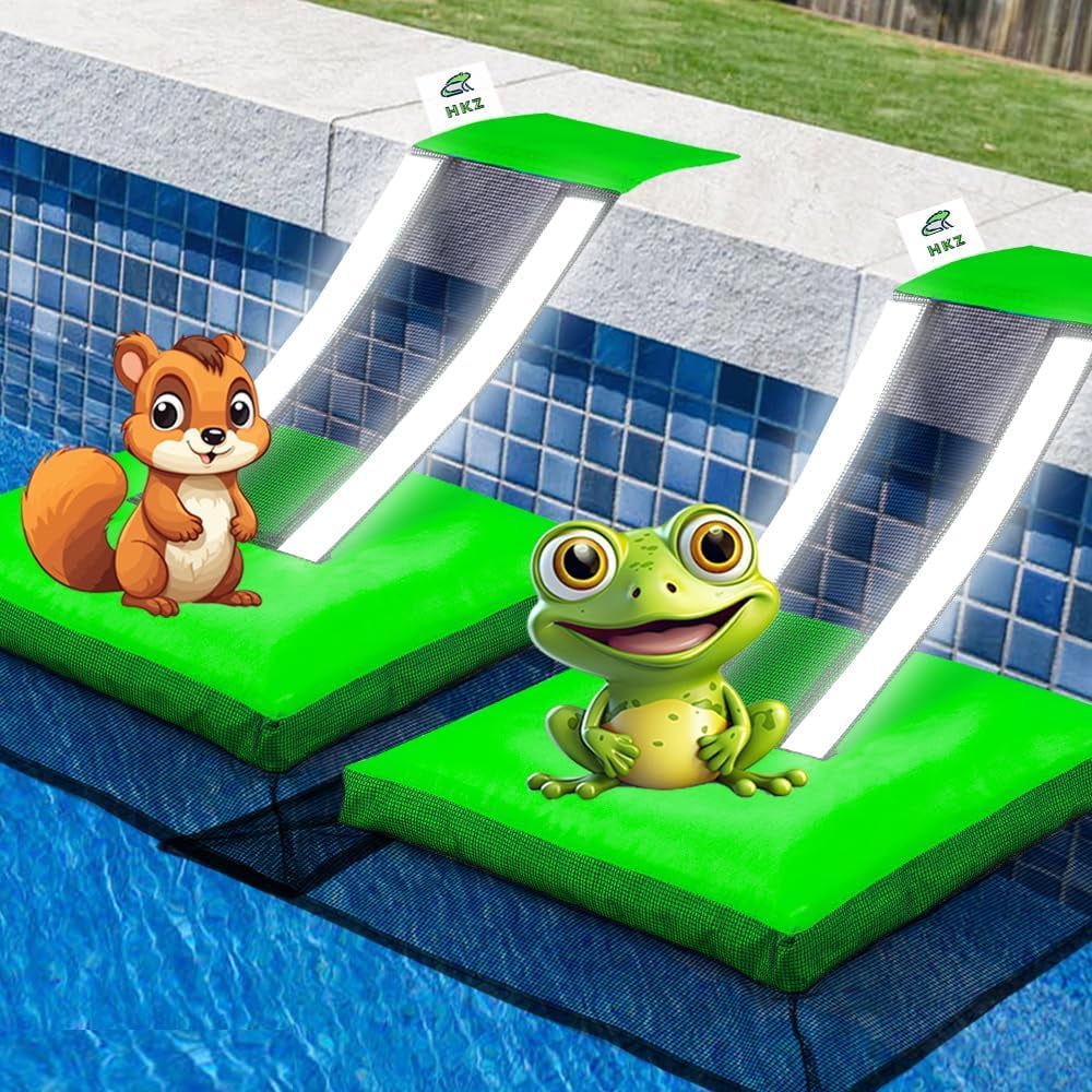 2 Pack Pool Animal Escape Ramp - Critter Frog Saving Escape Ramp for ...
