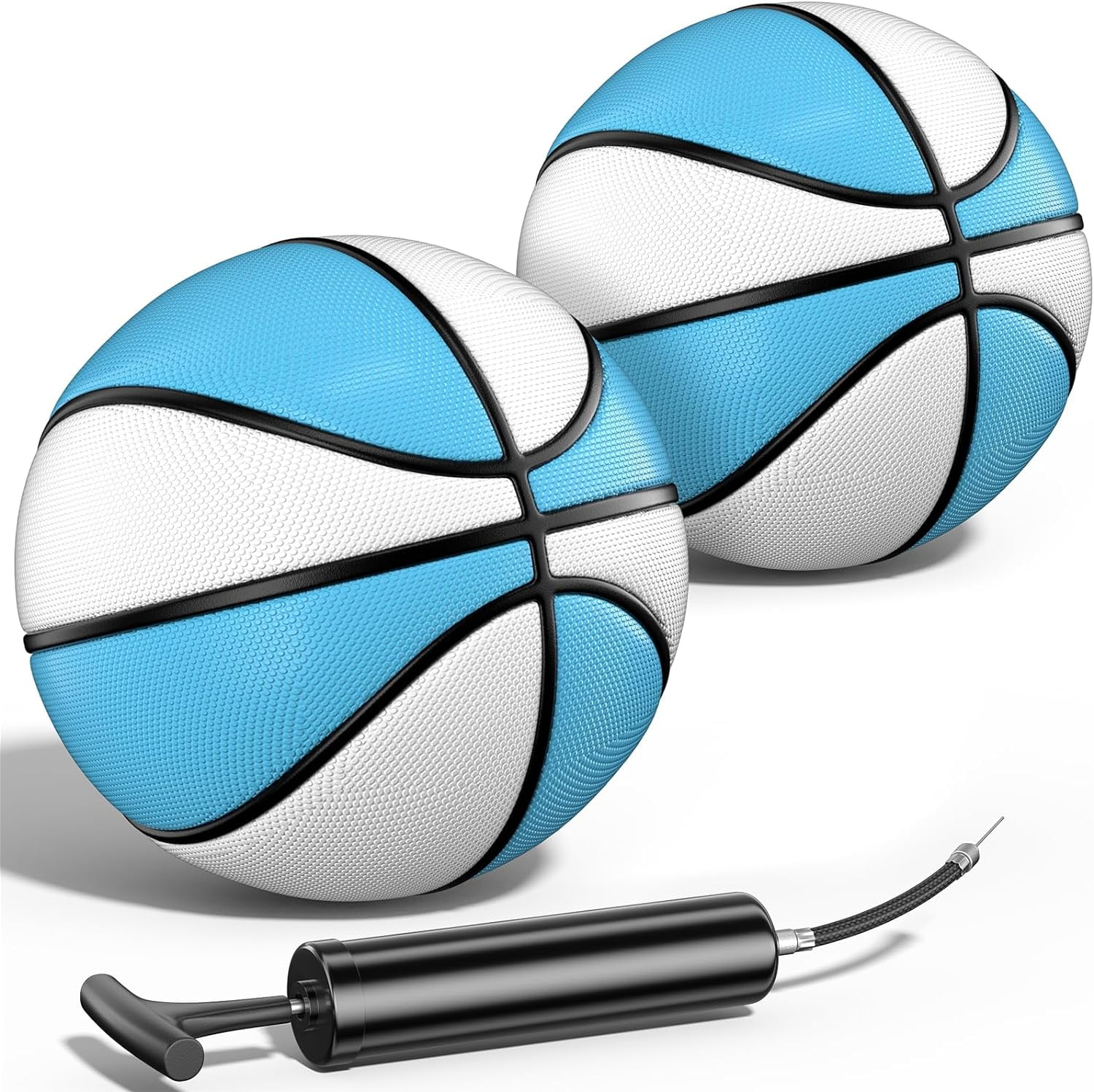 2 Pack Pool Basketball - Choose Between Size 3 and Size 6, Waterproof ...