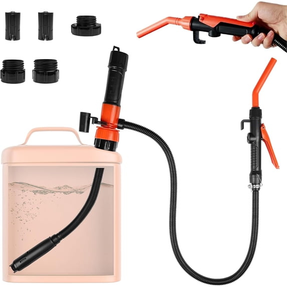 2 Pack Portable Battery Powered Pump, Fuel Transfer Pump Battery ...