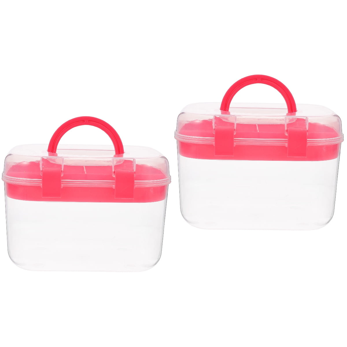 2 Pack Portable Boxes Storage Orderly Container Manicure Tool Case ...