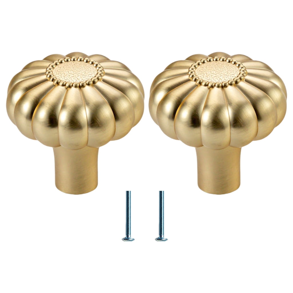 2 Pack Portable Brushed Gold Cabinet Handle Zinc Alloy Drawer Pull ...