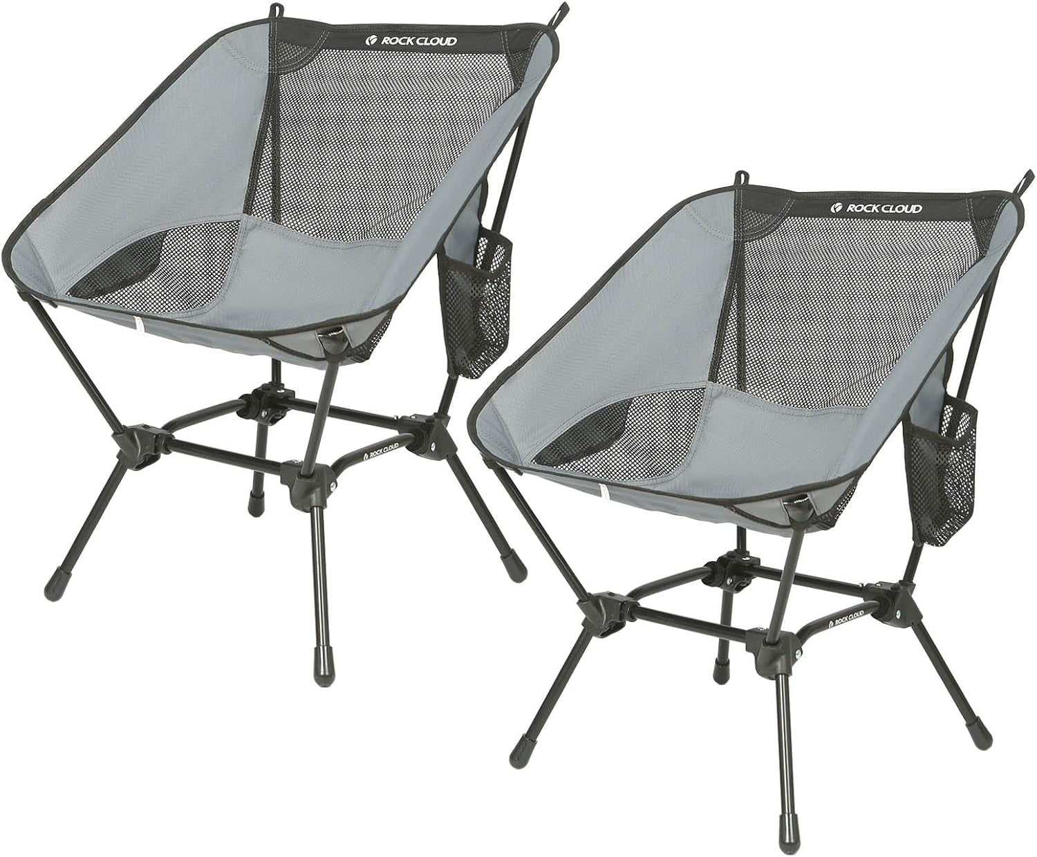 2 Pack Portable Camping Chair Ultralight Folding Chairs for Outdoor ...