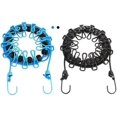 2 Pack Portable Clothesline with 12 Clothespins, Windproof Travel ...