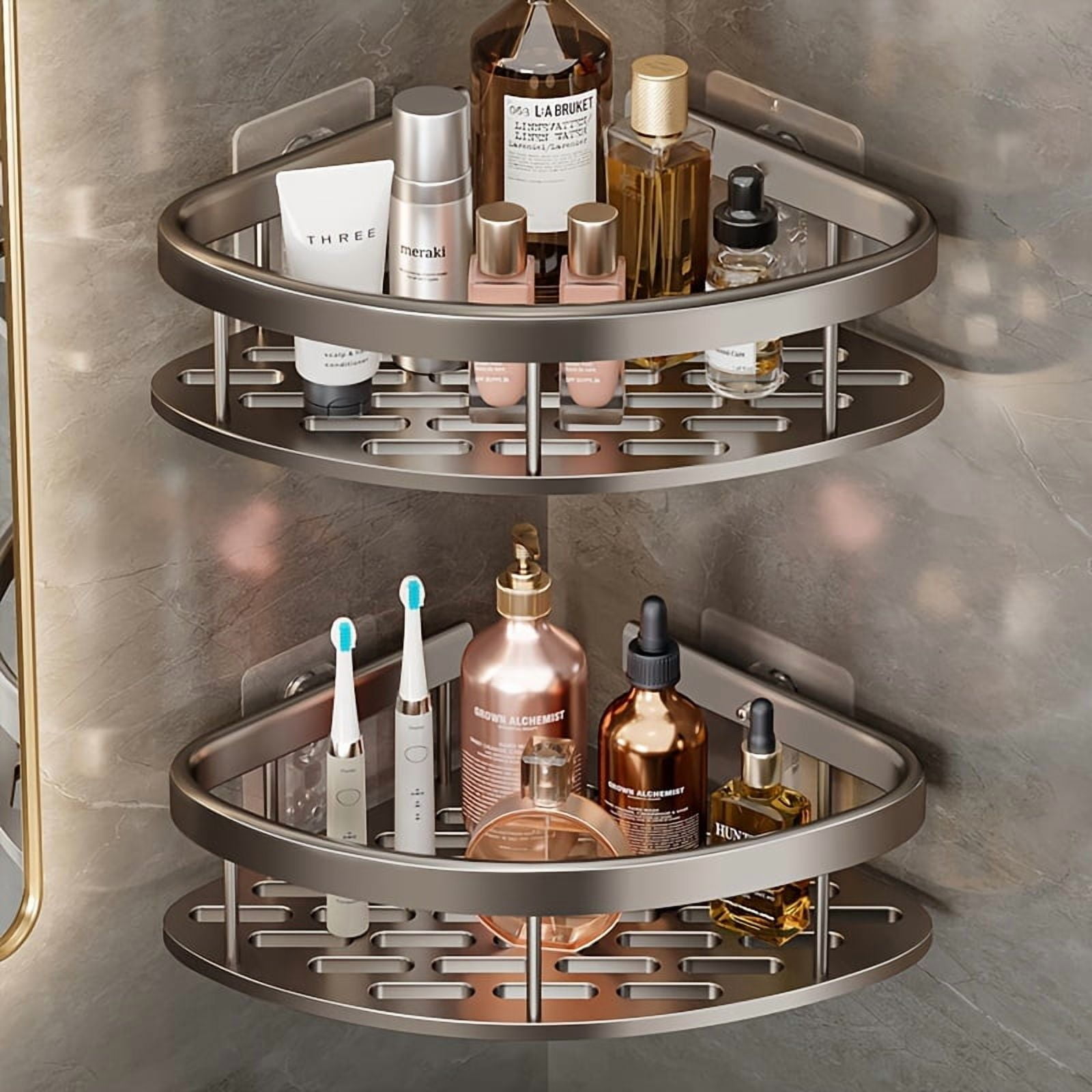 2 Pack Portable Hanging Shower Caddy - Corner Shower Shelf for Inside ...